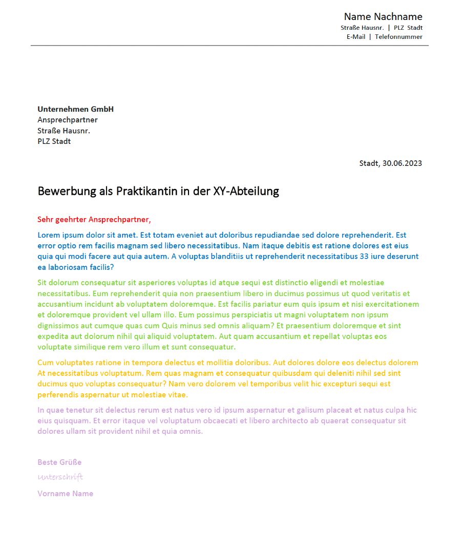 Das perfekte Bewerbungsschreiben für dein Praktikum (+Mustervorlage) Das perfekte Bewerbungsschreiben für dein Praktikum (+Mustervorlage)